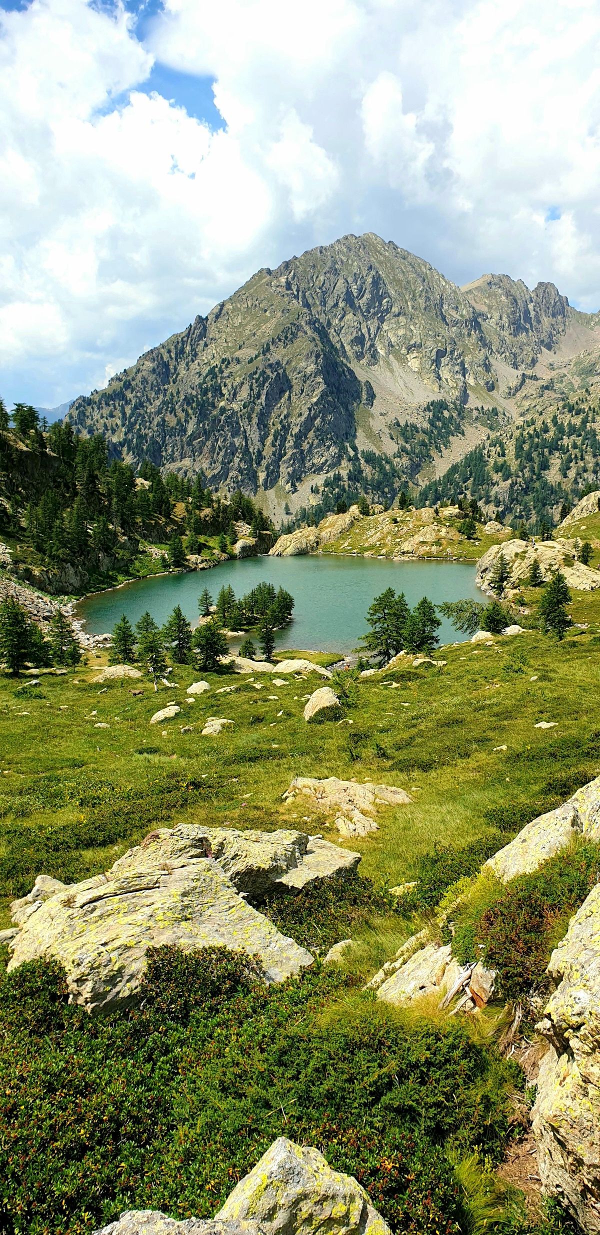 Pas des Ladres et vue plongeante sur le Lac de Trécolpas