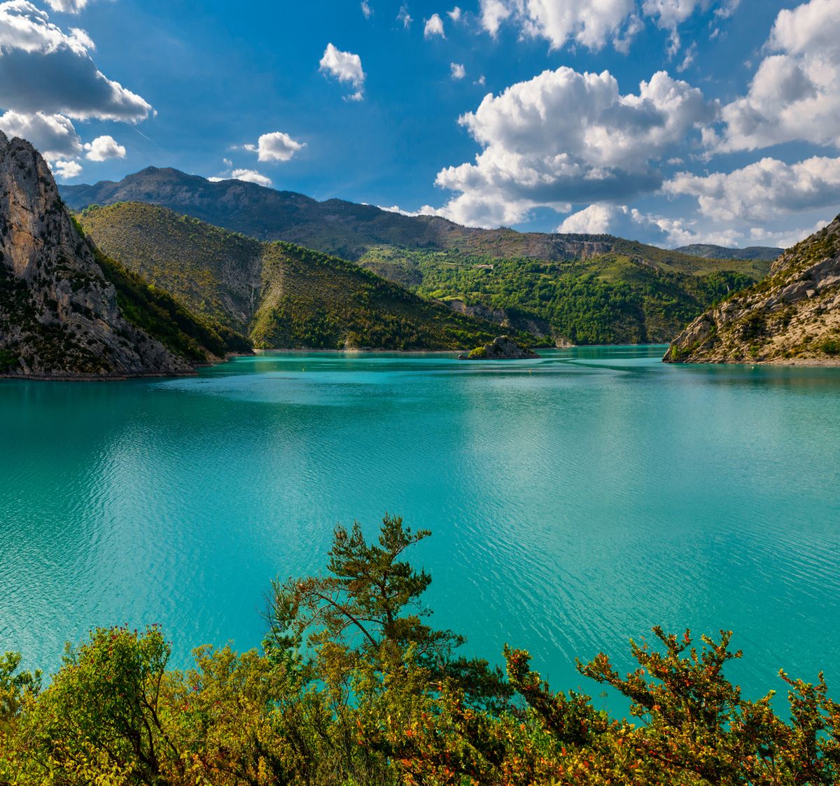 Balade au bord du lac de Castillon